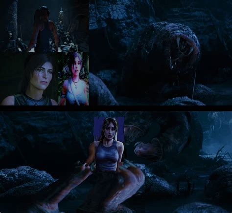 Lara Croft Caught And Eaten By Carnictis By Primalelf1512 On Deviantart