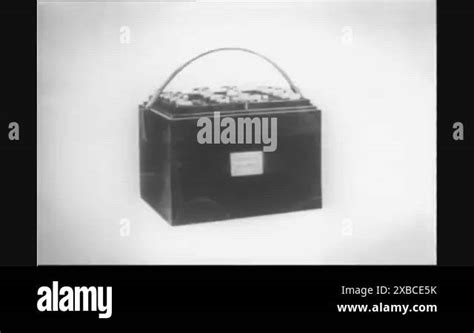 1950s Different Models Of The Car Battery Are Shown Across Time Stock