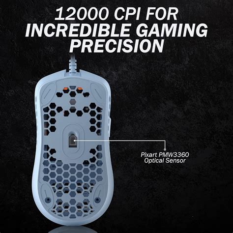 Buy Hk Gaming Mira S Ultra Lightweight Rgb Gaming Mouse Honeycomb Shell 61 Grams Max 12000