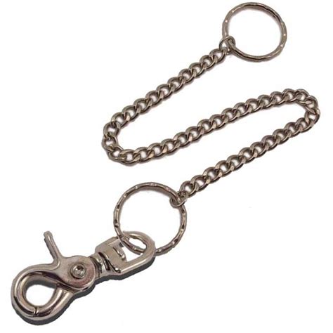 Heavy Duty Trigger Chrome Snap Clip With 9 Inch Chain 12card