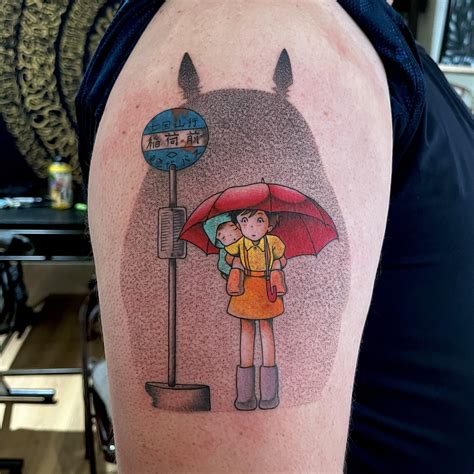 Minimalist Totoro Tattoo