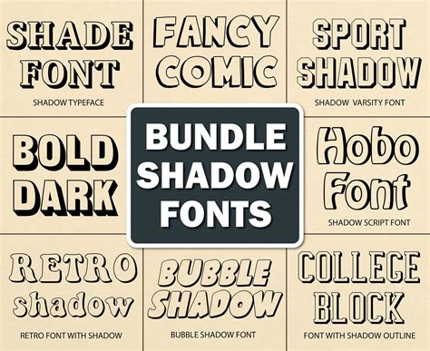 Shadow Font Shadow Script Font Shadow Font Style Drop Shadow Font