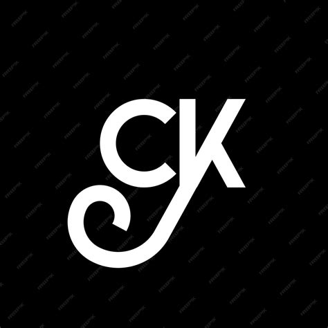 Premium Vector Ck Letter Logo Design On Black Background Ck Creative Initials Letter Logo