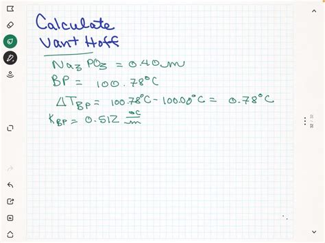 solved calculate the boiling point elevation in celsius of a 0 25 m