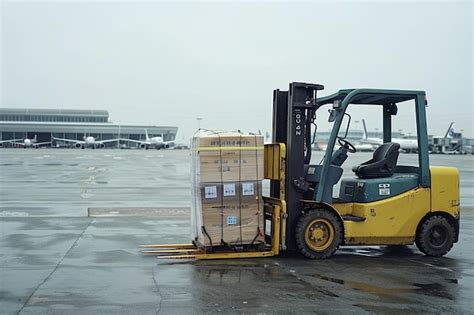 Premium Photo Forklift Assisting In Airport Ground Operations Best