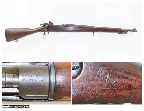 1944 World War Ii Us Remington M1903a3 Bolt Action 30 06 Springfield