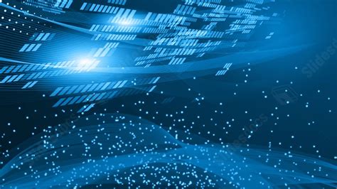 Best Technology Particles Powerpoint Background For Presentation