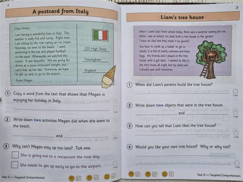 New Ks1 English Targeted Question Book Year 2 Reading Comprehension Book 1 And 2 Bundle