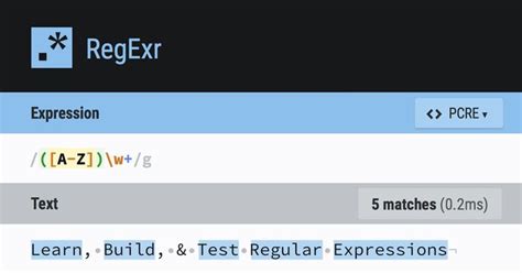 Regexr Learn Build And Test Regular Expressions