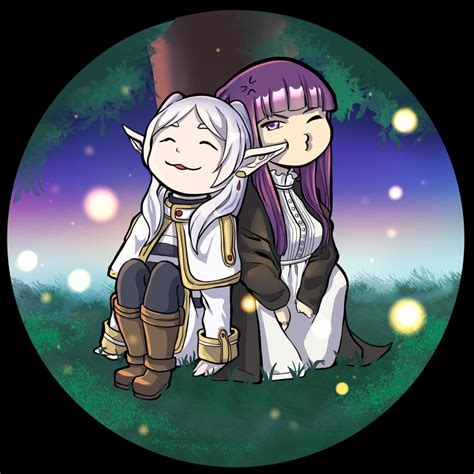 Oc My Frieren And Fern Chibi Fanart Ranimeart