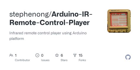 Github Stephenongarduino Ir Remote Control Player Infrared Remote