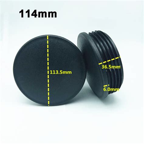 Round Plastic Blanking End Caps Pipe Tube Inserts Plugs Bungs Black Ø