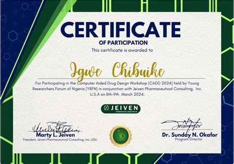 My Experience From Computational Drug Design Workshop Igwe Solomon