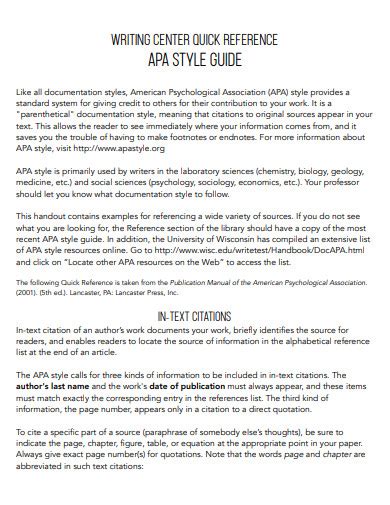 26 APA Style Citation Examples
