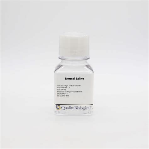 Normal Saline Quality Biological