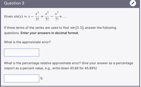 Solved Provide Steps For Solution Question 3 X3 X5 37 Given Smx