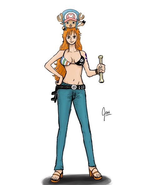 Artstation Nami And Chopper One Piece