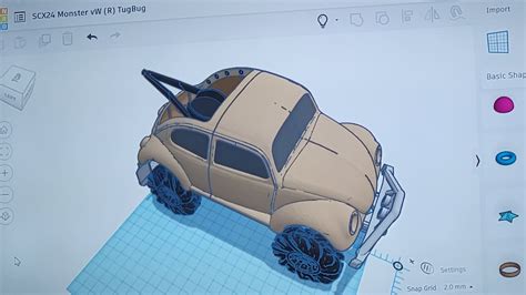 👹 Scx24 Vw Monster R Tug Bug・ Stl File For 3d Printing・cults