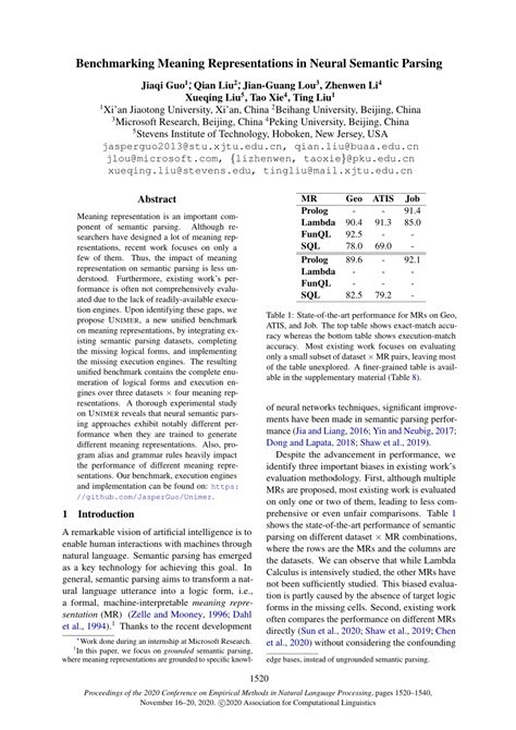 Pdf Benchmarking Meaning Representations In Neural Semantic Parsing