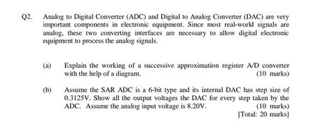 solved 2 analog to digital converter adc and digital to