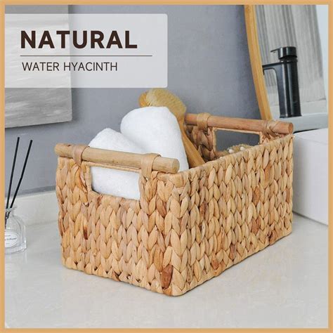 Badu Bg Аксесоари за баня Органайзер Кошници за съхранение Воден зюмбюл Козметичен грим Плетени