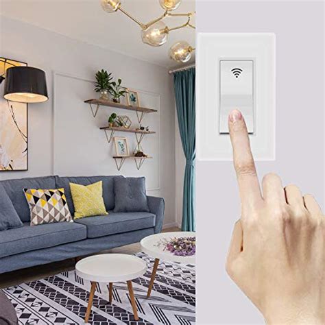 Smart Light Switch Jinvoo WiFi Smart Wall Light Switch Voice Control And Timing Function No Hub