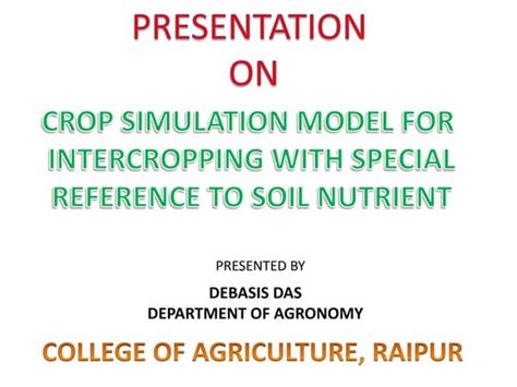 Crop Modelling Pptx