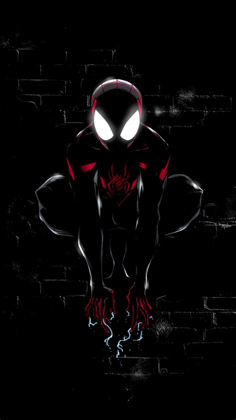 Miles Morales Wallpaper 4k Spider Man Dark