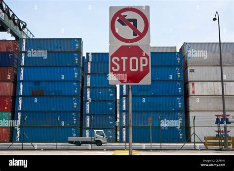 Shipping Containers Are Seen Stacked At The Port Of Singapore Stock Photo Alamy