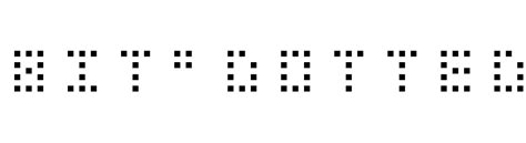 Bit Dotted Font FFonts Net