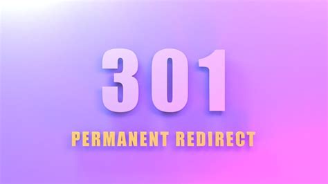 premium photo error 301 moved permanently 3d render illustration