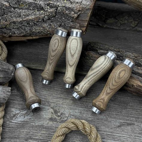 Set Of 5 Ash Wood Replacement Handles Sharky Forged Steel Tools
