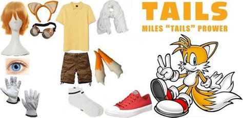 Miles Tails Prower Cosplay Clothing Footwear And Accessories