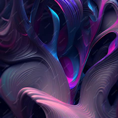 Premium Photo An Abstract Art Piece Featuring Colorful Shapes