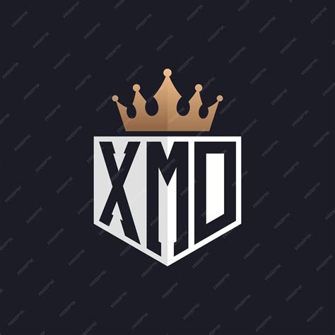 Premium Vector Luxury Xmd Logo With Crown Elegant Initials Xmd Letter Logo For Exclusive