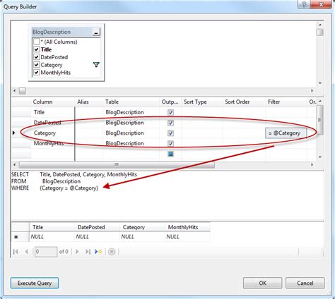 ado parameterized query adding a user selected filter ged mead s blog vbcity the