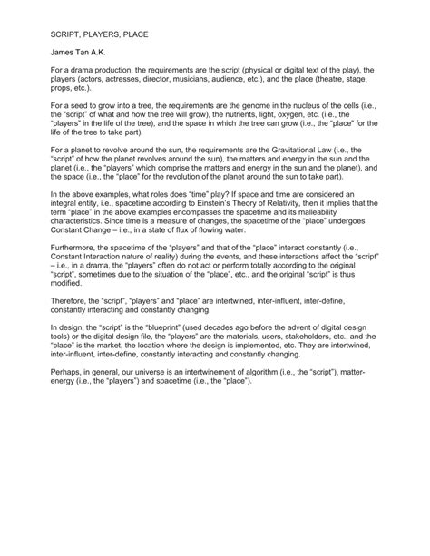 Pdf Script Players Place