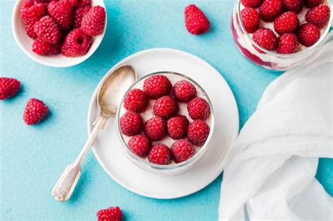 Premium Photo Raspberry Dessert Cheesecake Mouse Top View