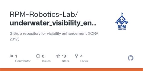 Github Rpm Robotics Labunderwatervisibilityenhancement Github