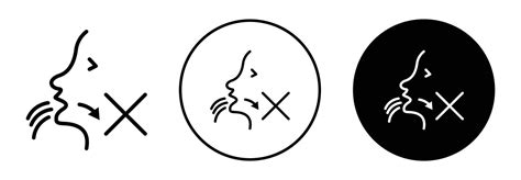 No Swallowing Icon Logo Collection Set 47526454 Vector Art At Vecteezy