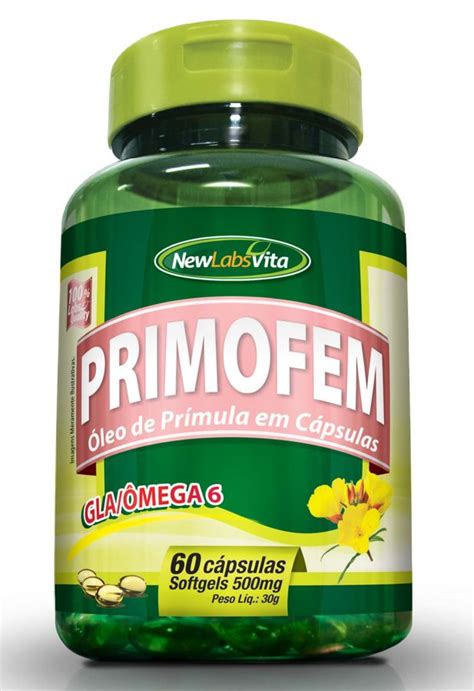 Primofem Oleo De Primula 500mg 60 Capsulas New Labs Vita