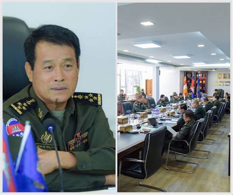 នាយឧត្តមសេនីយ៍ វង្ស ពិសេន ដឹកនាំកិច្ចប្រជុំបូកសរុបលទ្ធផលការងារខែមេសា និងទិសដៅអនុវត្តការងារខែឧសភា