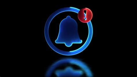 Looping Neon Glow Effect Notification Message Incoming Message Black