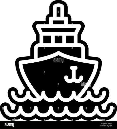 Ship Icon Black Vector Illustration Stock Vector Image And Art Alamy
