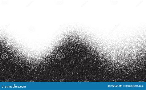 Dotwork Wave Pattern Background Black Noise Stipple Dots Dotted Vector Stock Vector