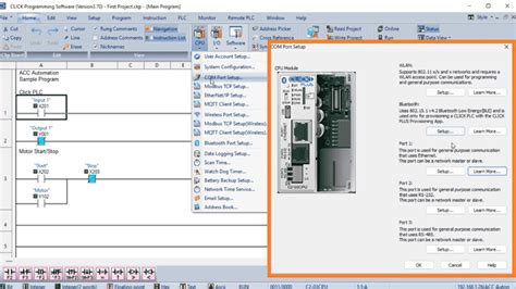Assign Static Ip To Click Plus Plc Easily Acc Automation Plc