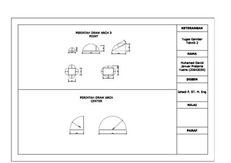 Tugas Gamtek Autocad 2 20643030 Muhamad David Januar Pratama Yusira