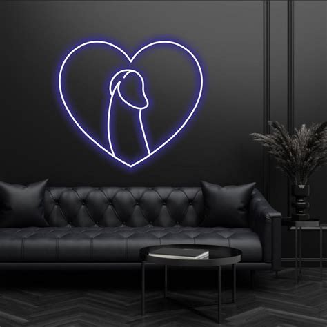 Penis Love Neon Sign For Sex Shop And Striptease Club Led Dick