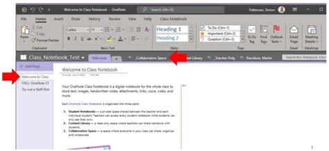 Microsoft OneNote Class Notebook E Learning Help Guides