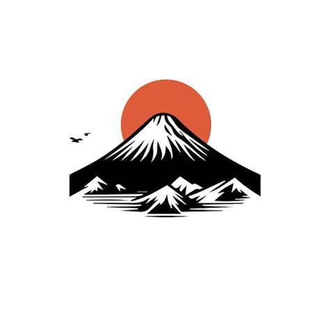Premium Vector Mount Fuji Of Japan Landmark Vector Illustration Flat Style